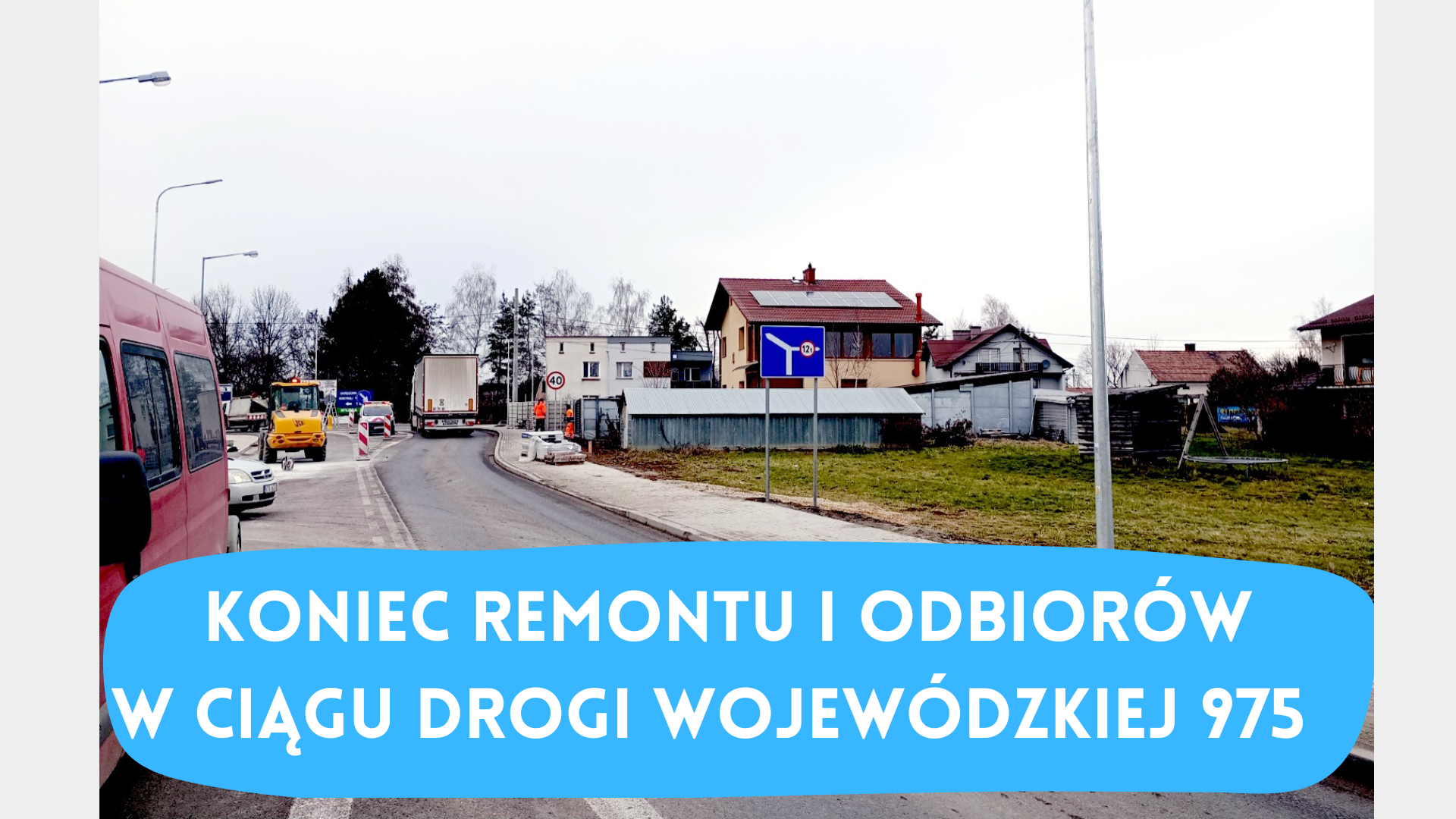 Koniec remontu i koniec odbiorów drogi od kościoła do stacji benzynowej w Wierzchosławicach ...